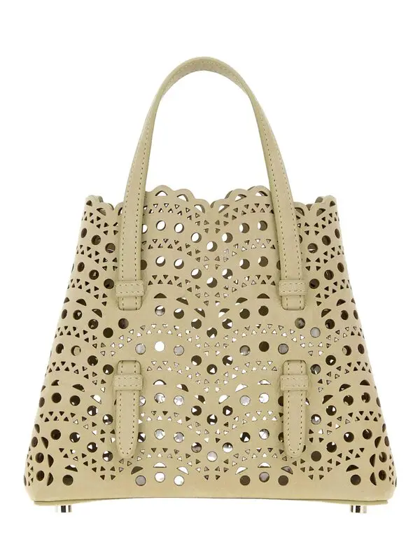 Alaïa Sage Nubuck Mina 20 Handbag - Green