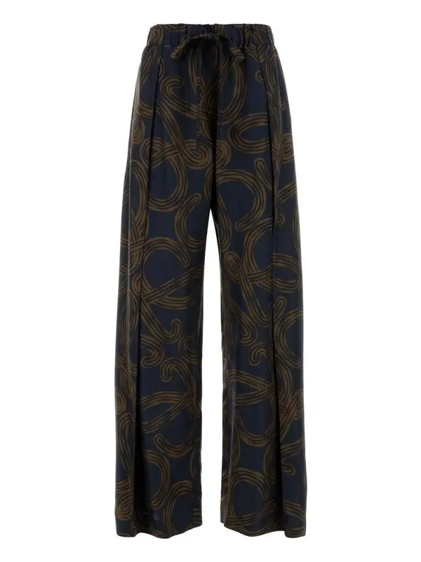 Loewe Printed Silk Trousers - Multicolor