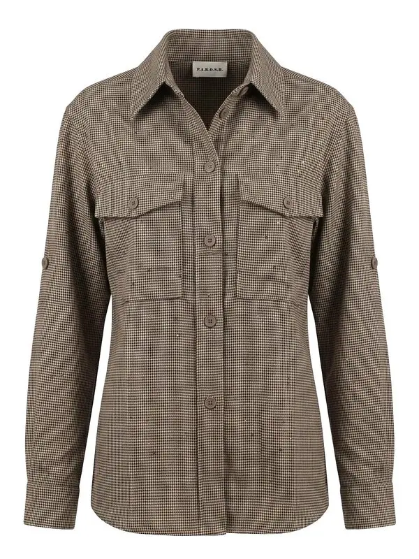 P.a.r.o.s.h Printed Polyester Shirt - Multicolor