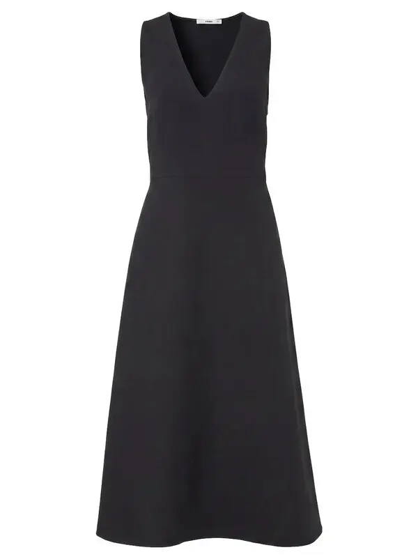 Fendi Silk Wool Dress - Multicolor
