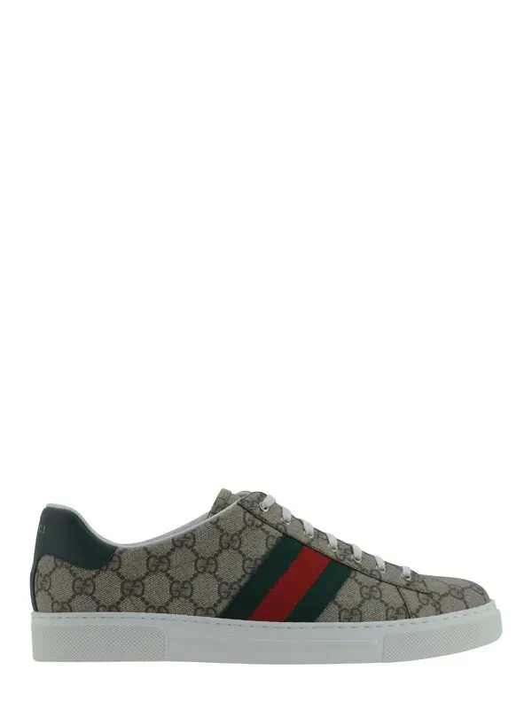 Gucci Gg Supreme Canvas Sneakers - Cream