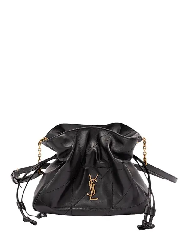 Saint Laurent Jamie Quilted Leather Drawstring Bag - Multicolor