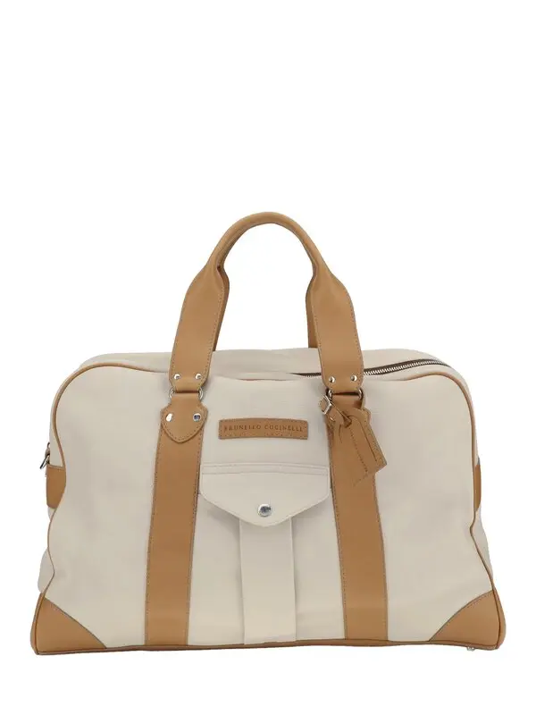 Brunello Cucinelli Street Travel Bag - Cream