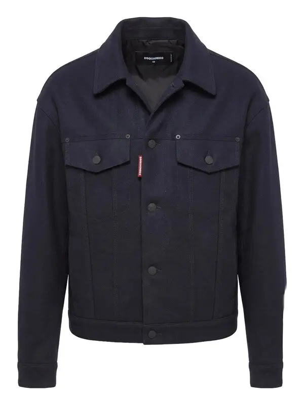 Dsquared2 Felted Wool Jacket - Multicolor