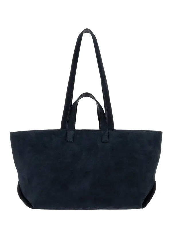 A.p.c. Le Drummer Shopping Bag In Suede - Blue