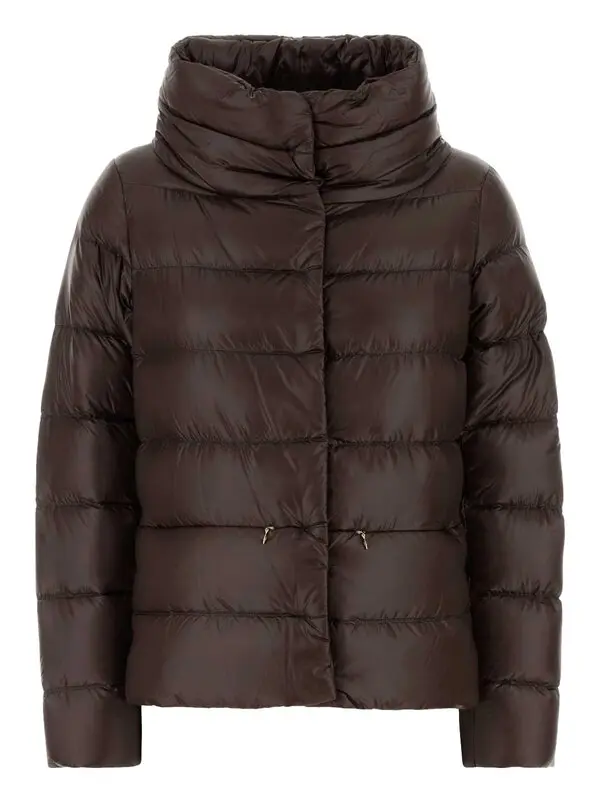 Herno Chocolate Nylon Down Jacket - Brown