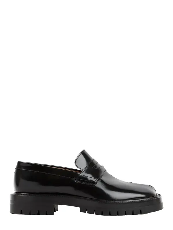 MAISON MARGIELA Leather Tabi County Loafer - Black