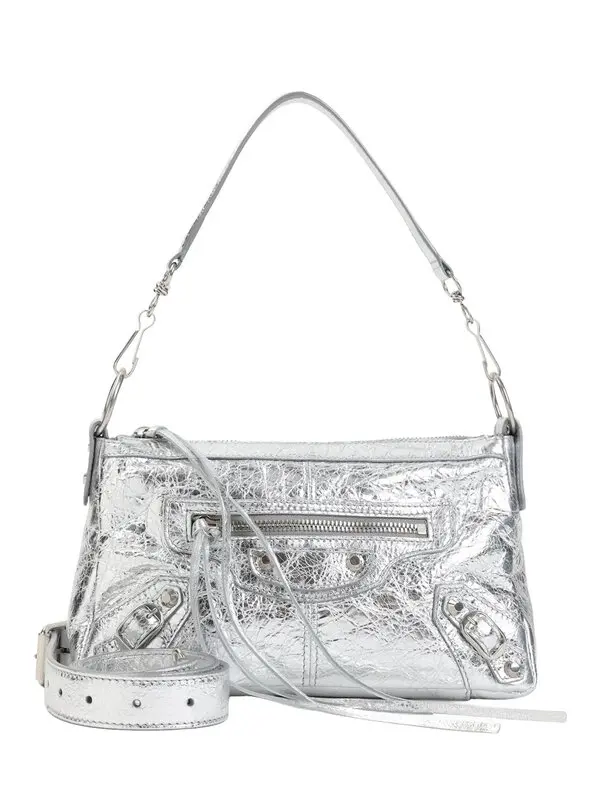 Balenciaga Le City Moto Mini Bag - Silver