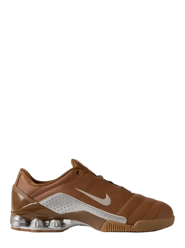 Nike T90 Shox Magia Qs Leather Sneakers - Brown