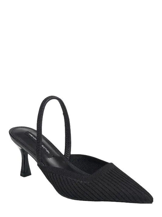 French Connection Bobo Slingback Kitten Heel - Black