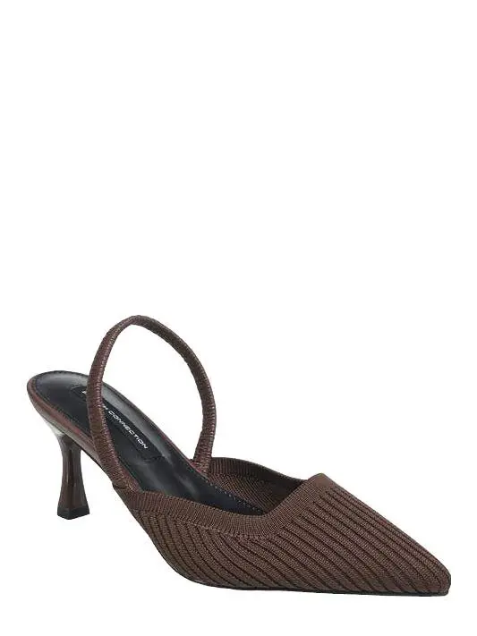 French Connection Bobo Slingback Kitten Heel - Brown