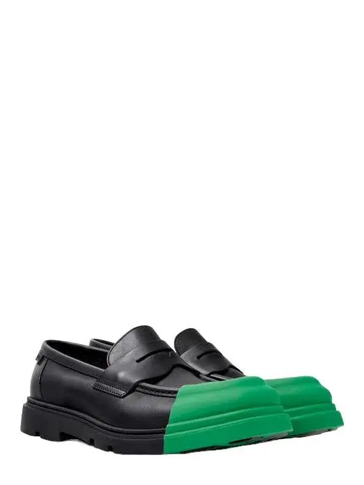 Camper Junction Cap Toe Penny Loafer - Black