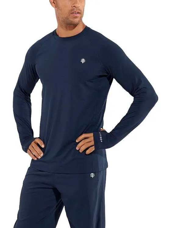 Coolibar Sonora Agility Long Sleeve Performance T-shirt - Navy