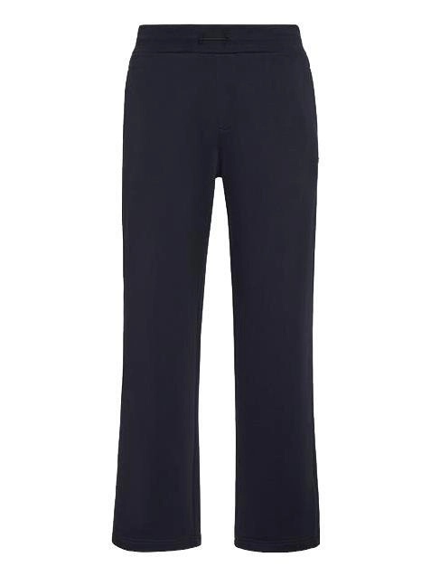 BILLIONAIRE Tracksuit Trousers With Alcantara Stripes - Navy