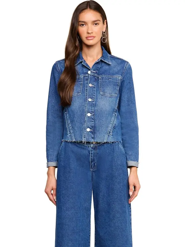 L'Agence Janelle Denim Jacket - Atlantis