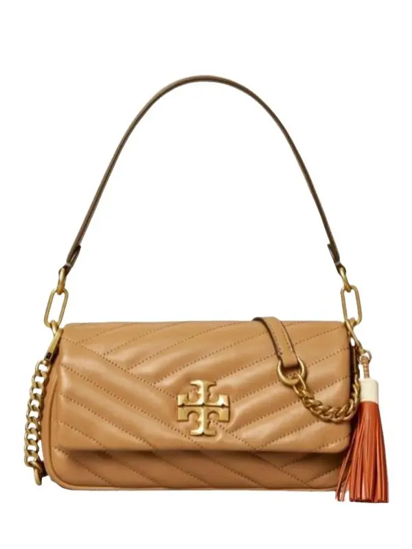 Tory Burch Kira Chevron Tassel Bag - Brown