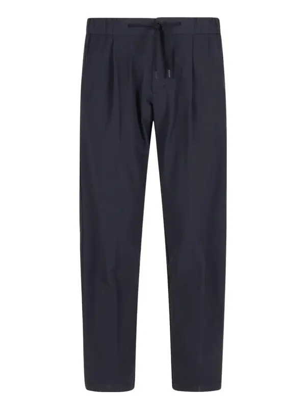 Herno Drawstring Pleated Trousers - Black