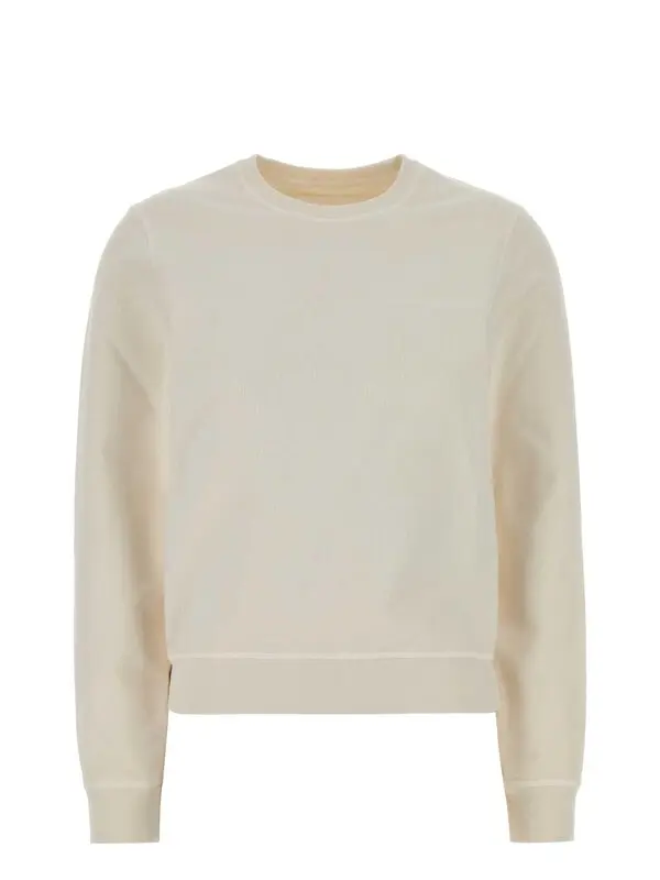 MAISON MARGIELA Cotton Hoodie With Graphic Detail - White