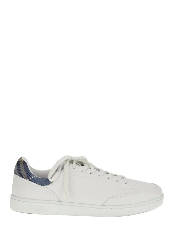 Burberry Low-top Sneakers With Checked Heel Detail - Ft