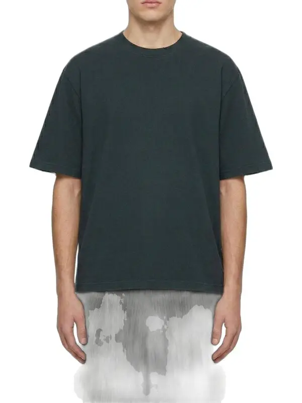 GOLDEN GOOSE Relaxed Fit Logo Cotton T-shirt - Washedblac