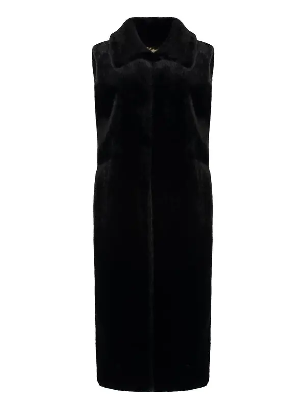 BB COUTURE Faux Fur Waistcoat With Armwarmers - Black