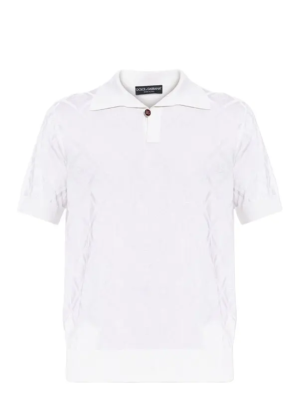 Dolce & Gabbana Short-sleeve Polo Shirt - Bianco