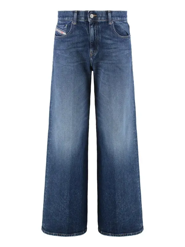 DIESEL® High-rise Wide-leg Jeans - Denim