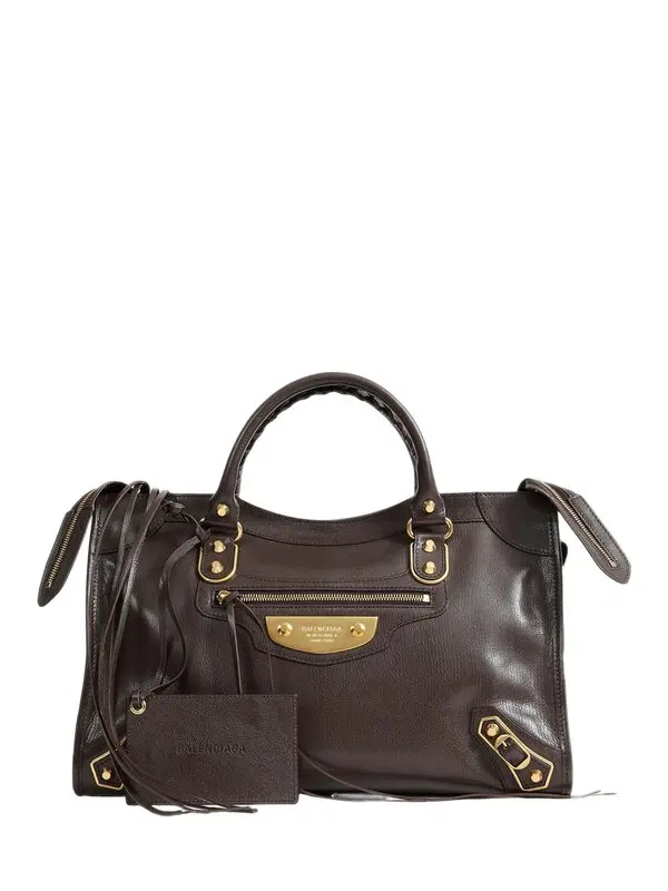 Balenciaga Le City Uptown Mini Handbag - Coffee
