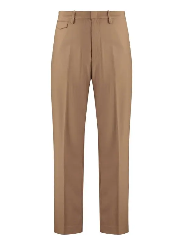 DONDUP Louis Virgin Wool Trousers - Camel