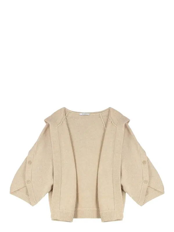 Max Mara Hooded Wool-cashmere Cardigan - Sand