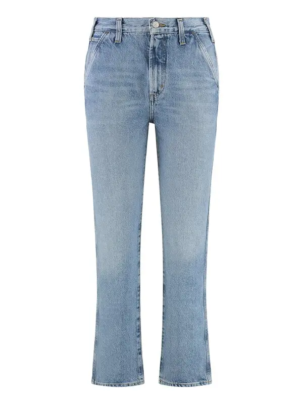 AGOLDE Cooper High-rise Straight-leg Jeans - Denim
