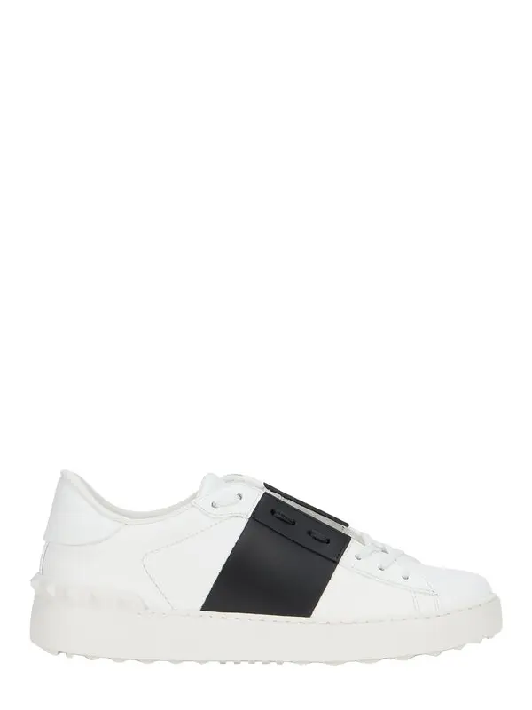 Valentino Garavani Low Leather Open Sneakers - White