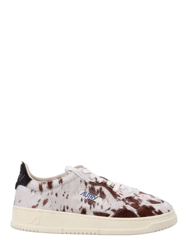 AUTRY Pony Hair Tennis Sneaker - Drip Brown