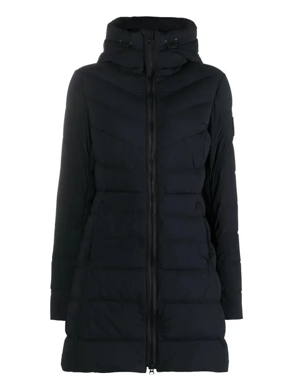 Canada Goose Hooded Parka With Zip Up Closure And Fleece-lined Pockets - Nero