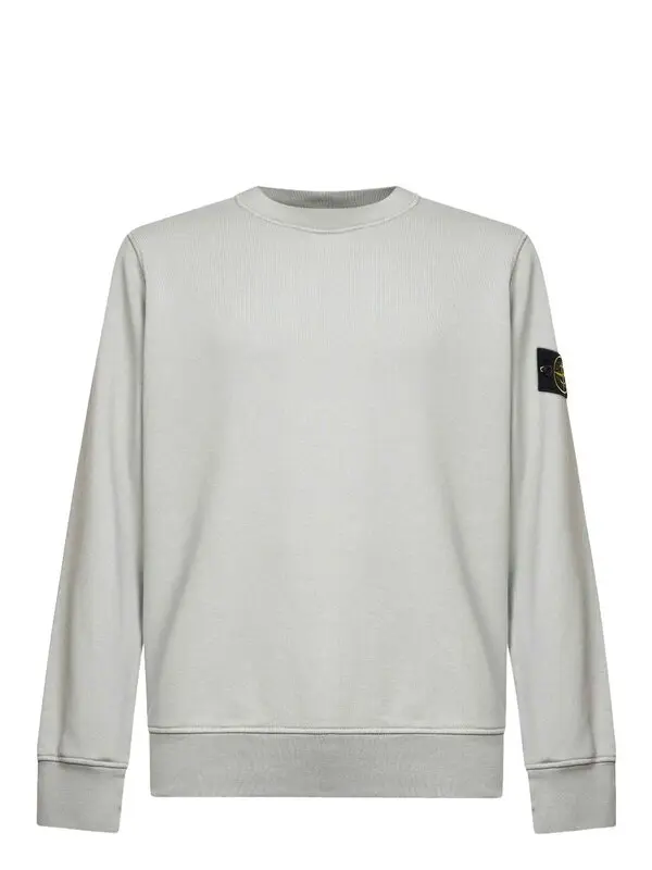 Stone Island Ribbed T-shirt With Lunette Neckline Detail - Verde