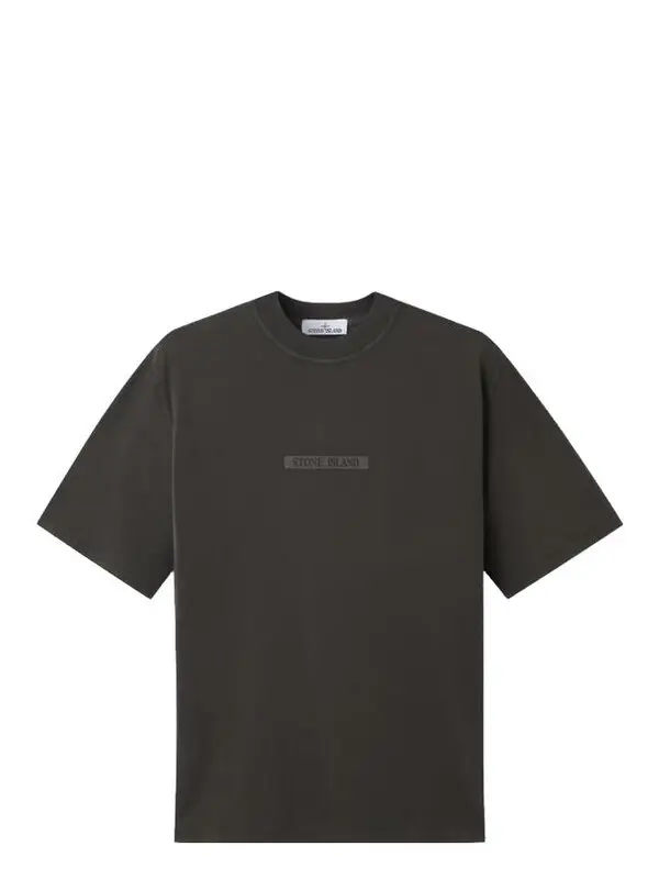 Stone Island Garment-dyed T-shirt - Coalgrey