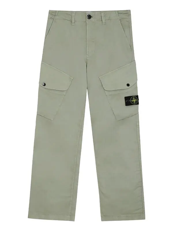 Stone Island Logo Patch Cargo Pants - Laurlgren