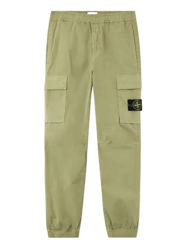 Stone Island Logo Patch Cargo Pants - Laurngren