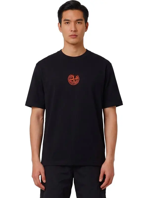 Stone Island Logo-print T-shirt - Black