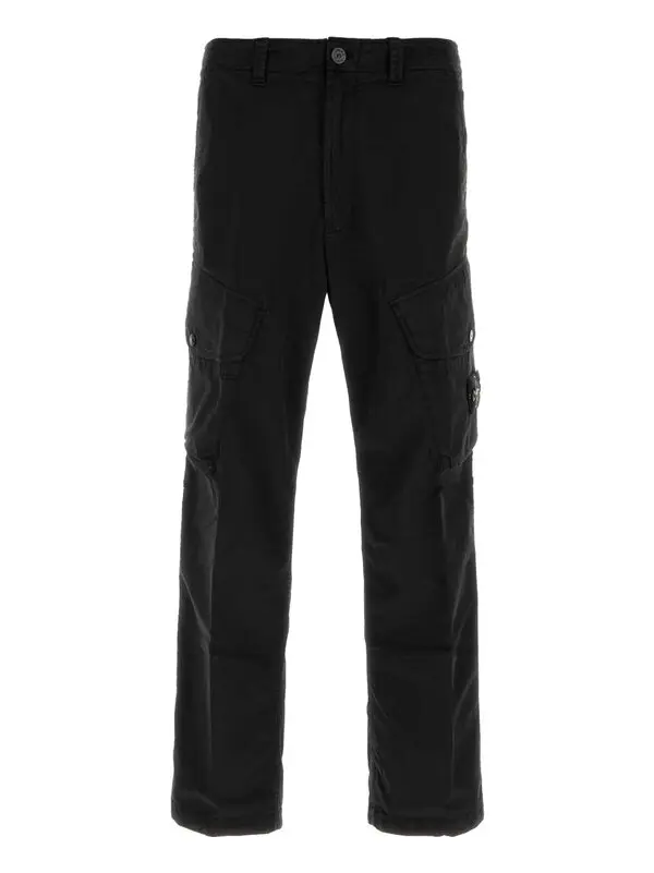 Stone Island Garment-dyed Cargo Pants - Black