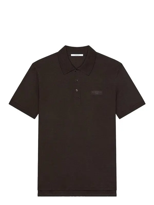 Givenchy Regular Fit Short Sleeve Polo - Black