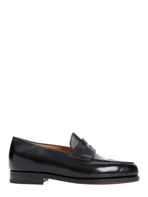 John Lobb Lopez Leather Loafers - Black