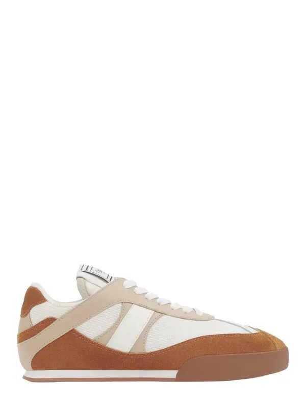 Chloé Lace-up Mesh And Suede Sneakers - Marrone