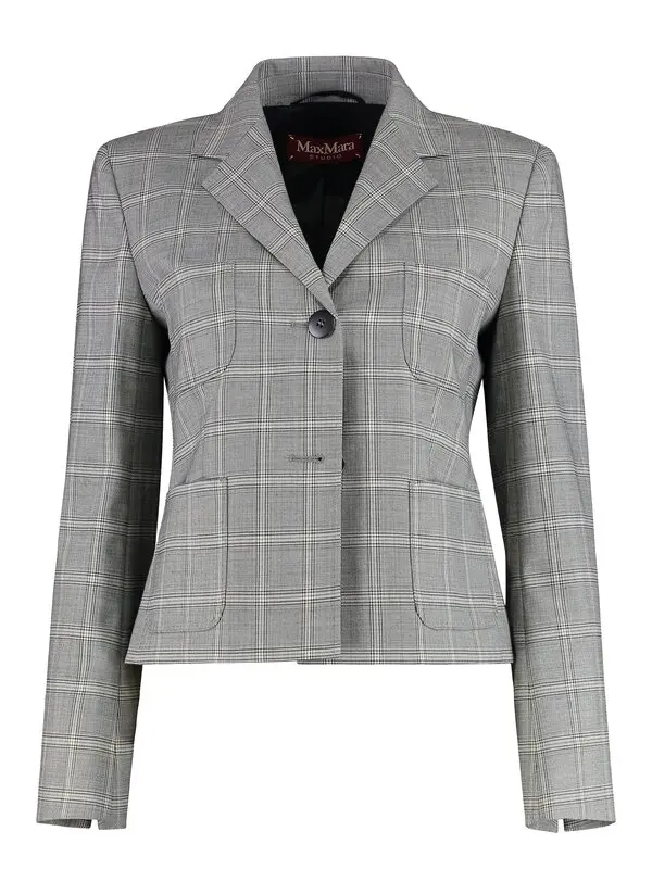 Max Mara Manto Single-breasted Two-button Jacket - Grey