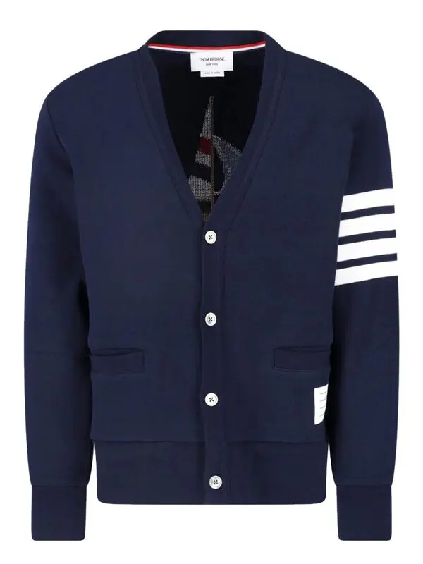 Thom Browne Ribbed Cotton-blend Crewneck Sweater - Blue