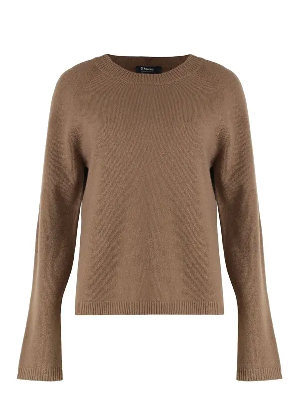 Max Mara Essential Wool-cashmere Crewneck Sweater - Camel