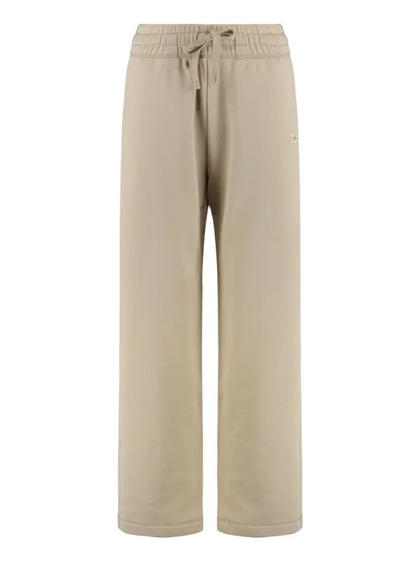 Maison Kitsuné Wide Cotton Jogging Pants - Beige