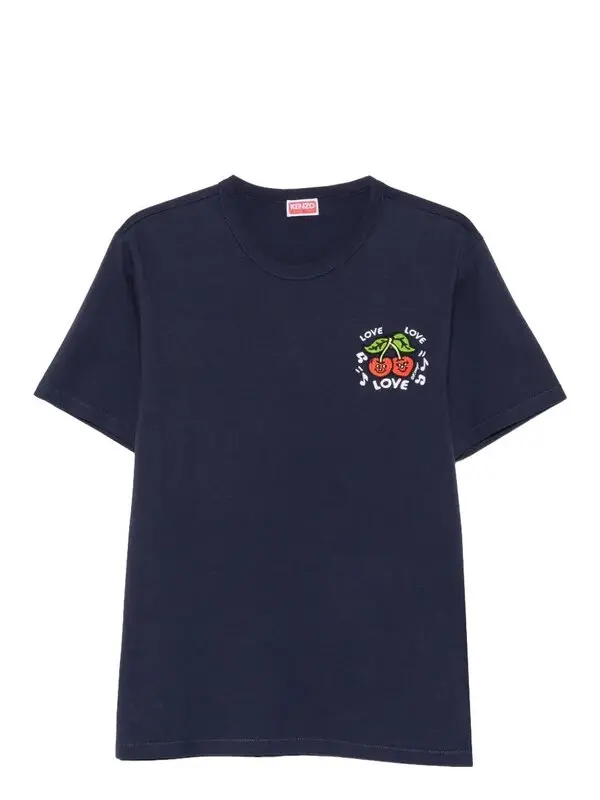 Kenzo Cherry Patch T-shirt - Blueblack