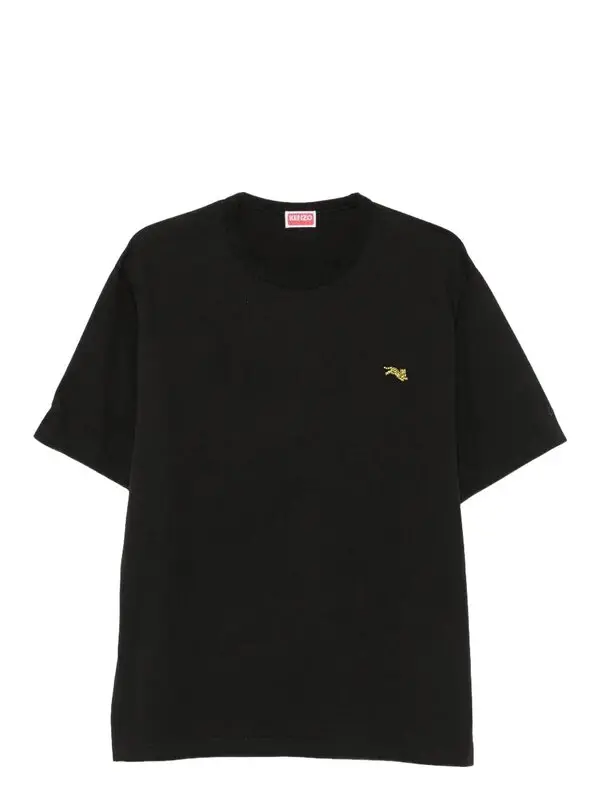 Kenzo Jumping Tiger Patch T-shirt - Black