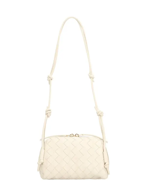 Bottega Veneta Intrecciato Mini Pouch - White